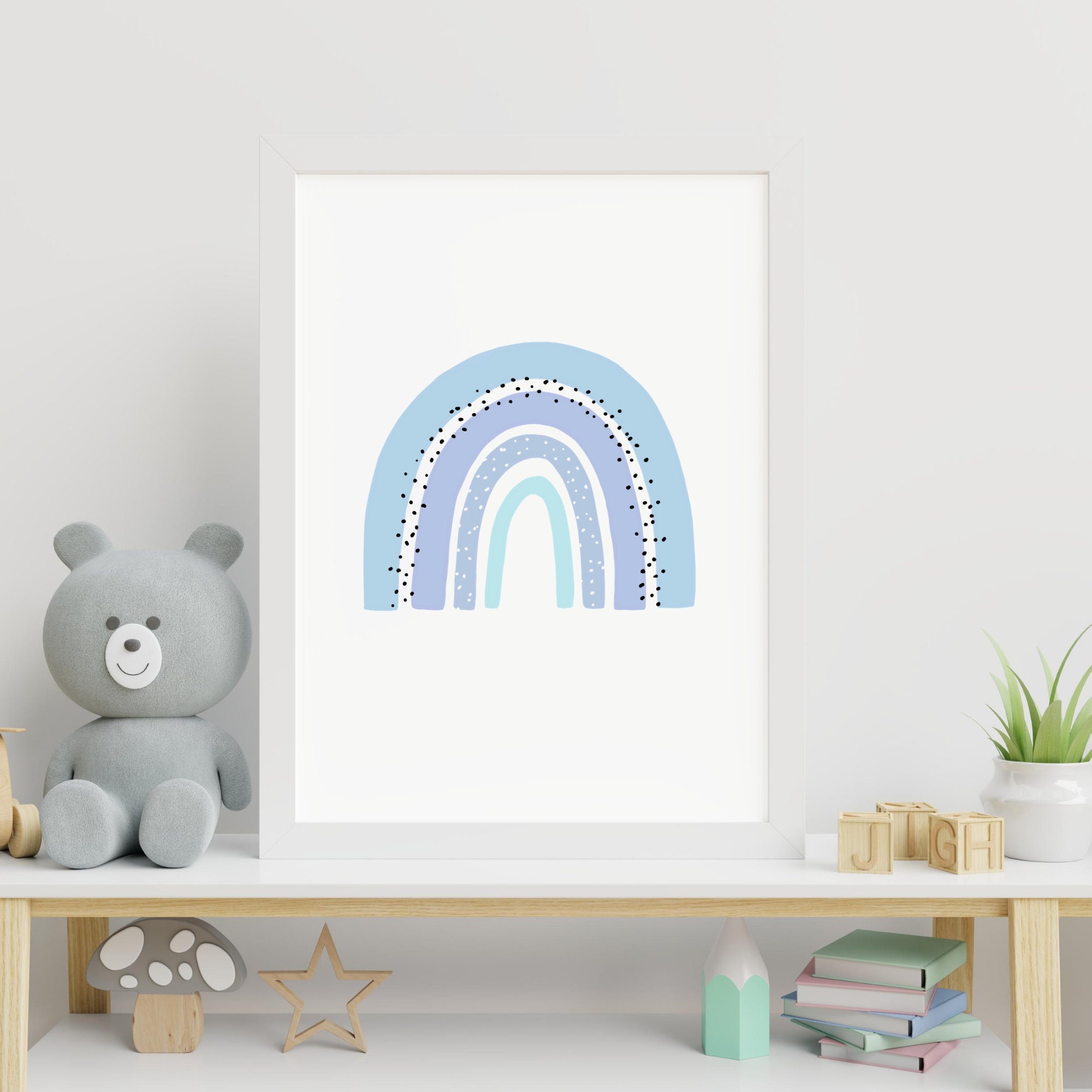 Buy Rainbow Nursery Print, Perfect for Baby Boy Nursery & Boys Bedroom ...