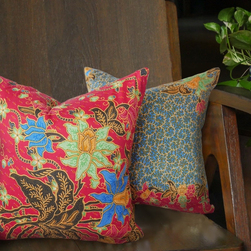 Batik Pillows - Etsy