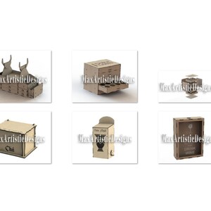 190+ Decorative Boxes Pack Laser Cut Vector Dxf Cdr Cnc 3d Files ...