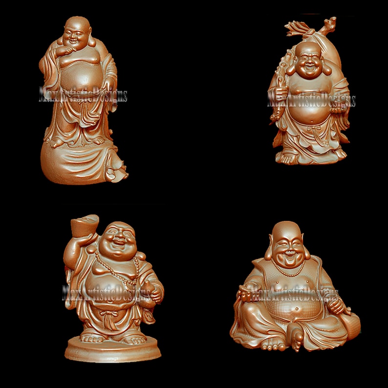 12 Buddha Statues 3D STL Designs Set for 3d Printers - Etsy
