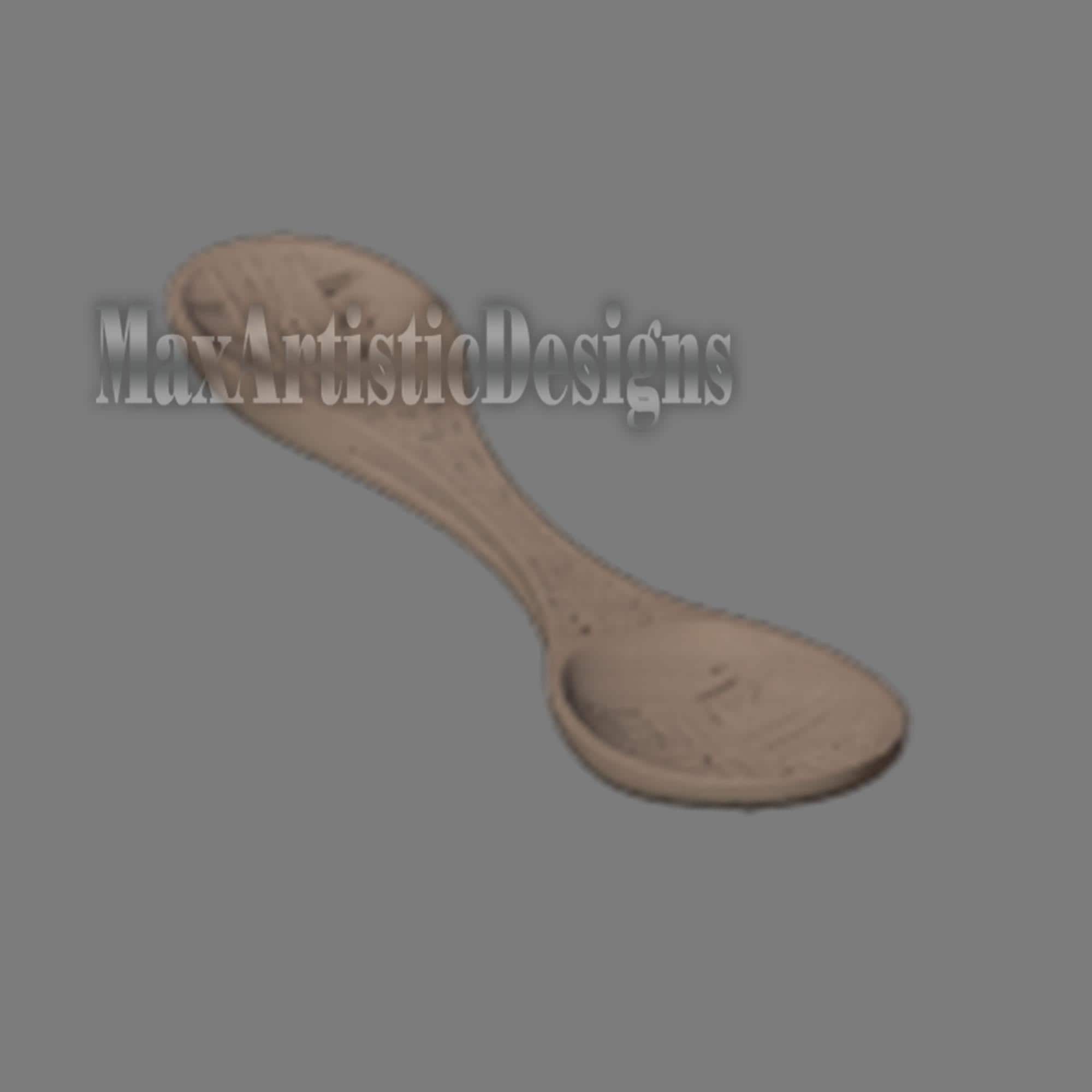 5 Ancient Style Spoons 3d Stl Kitchenware New Set for 3d Printing ...