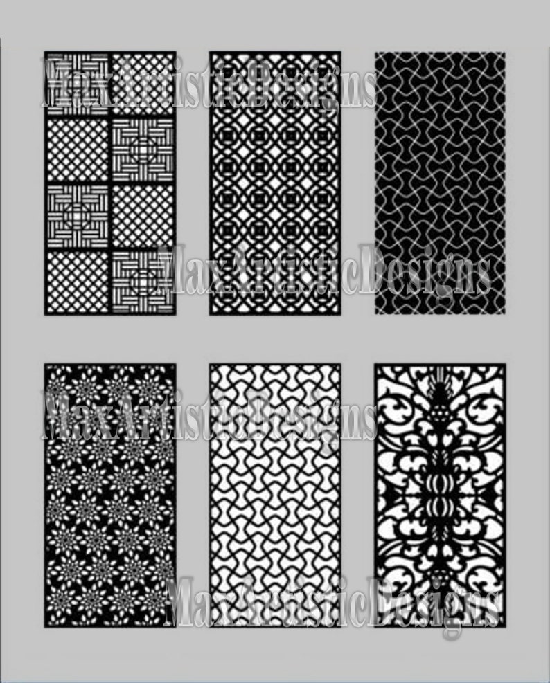 55 Dxf Cdr Files Art Panels Many Shapes for Cnc Plasma Laser - Etsy