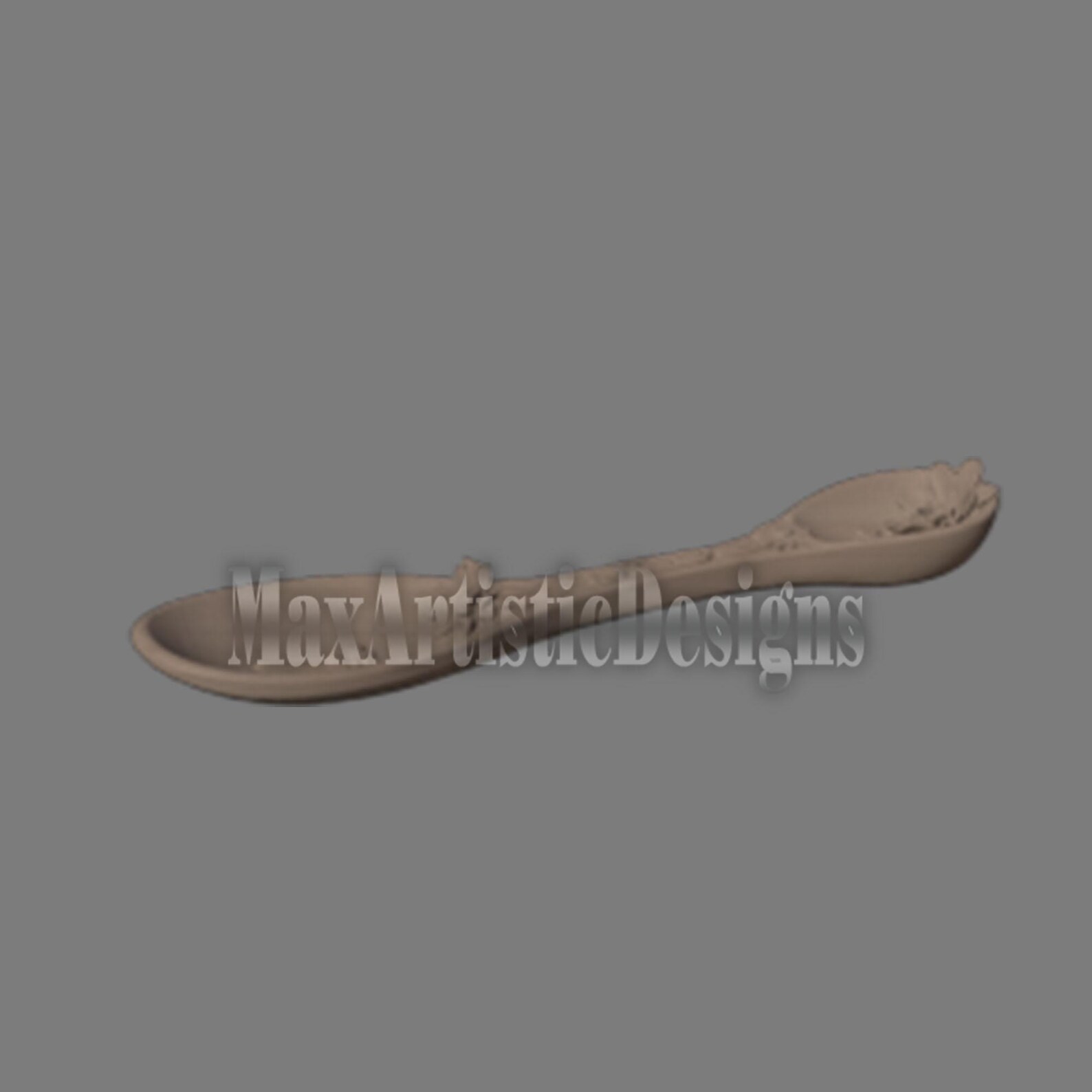 5 Ancient Style Spoons 3d Stl Kitchenware New Set for 3d Printing ...