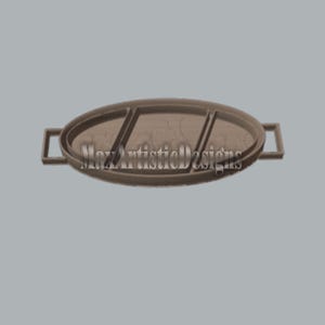 1 Fish Serving Tray 3D STL File for CNC Router & 3D Printer - Download ...