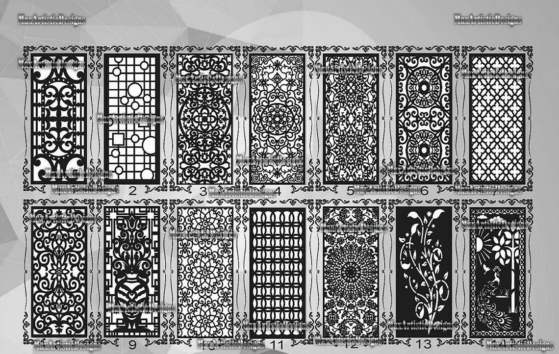 1700 + Pcs Dxf Panels Doors Windows Cnc Vectors Plasma Router Laser Cut ...
