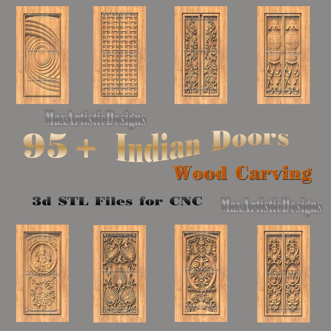 95+ Indian 3d Stl Door Relief Models for Woodworking on Cnc Routers ...