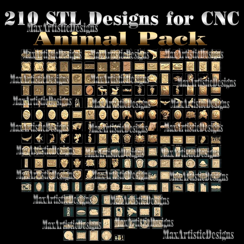 210 + 3d Stl Models - Animal Collection for Cnc Relief Machines Wood ...