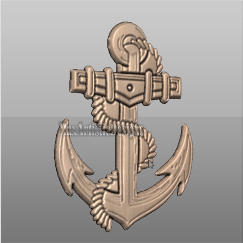 7 Ship Anchors 3d Stl Bas Relief Set for Cnc Router 3d Printing ...