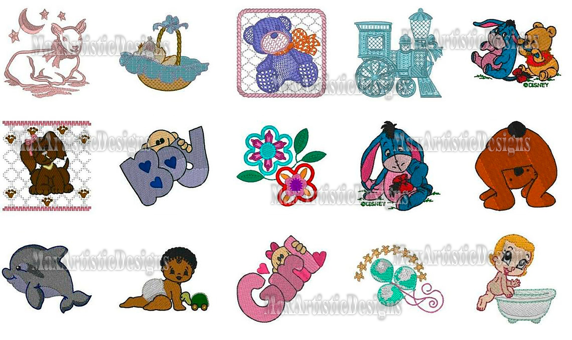 4000 Baby Animal Embroidery Patterns Machine Files in Pes - Etsy