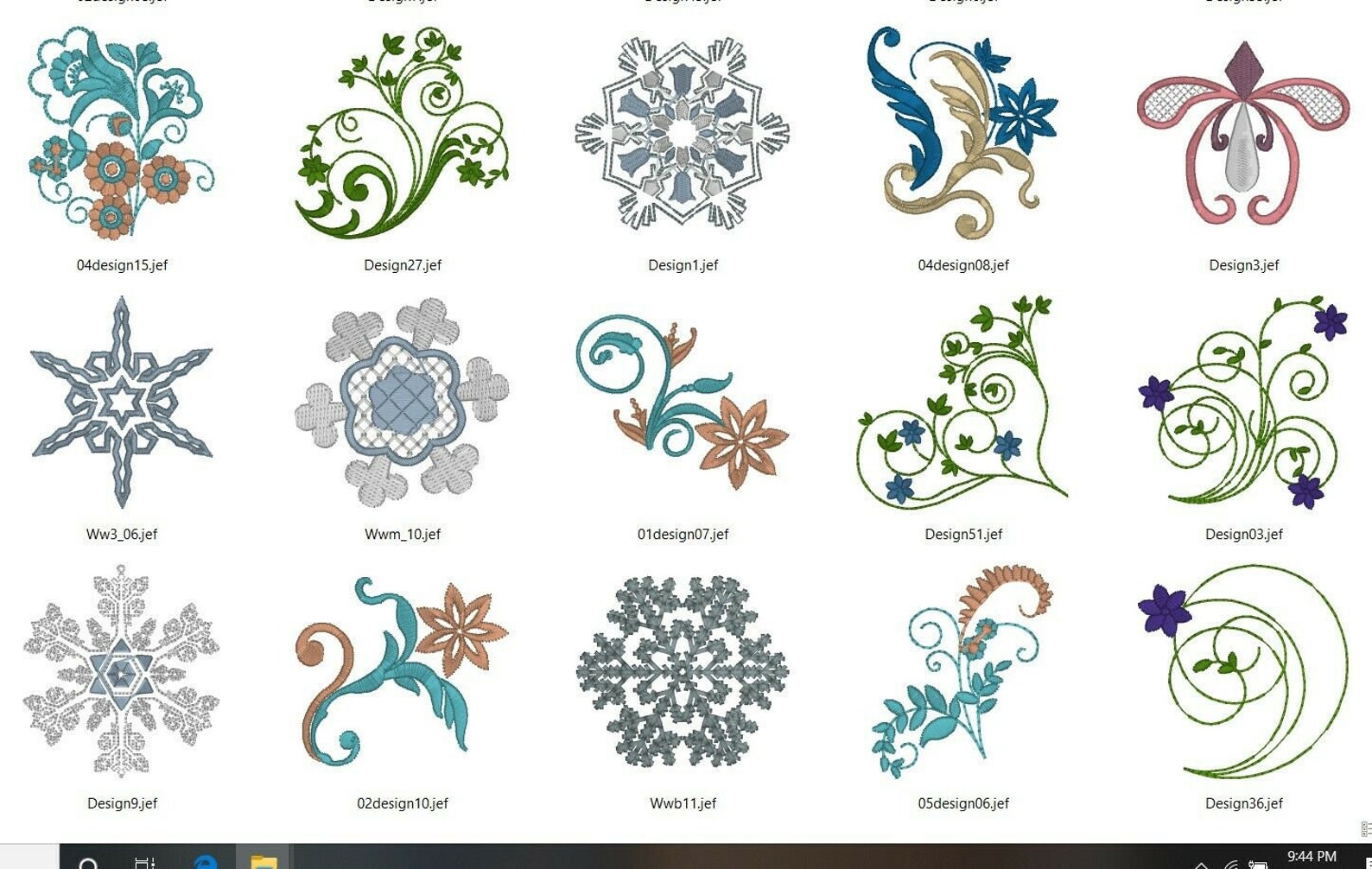 525+ Quilting Flourish Embroidery Patterns in Pes Emb Hus - Download - Etsy