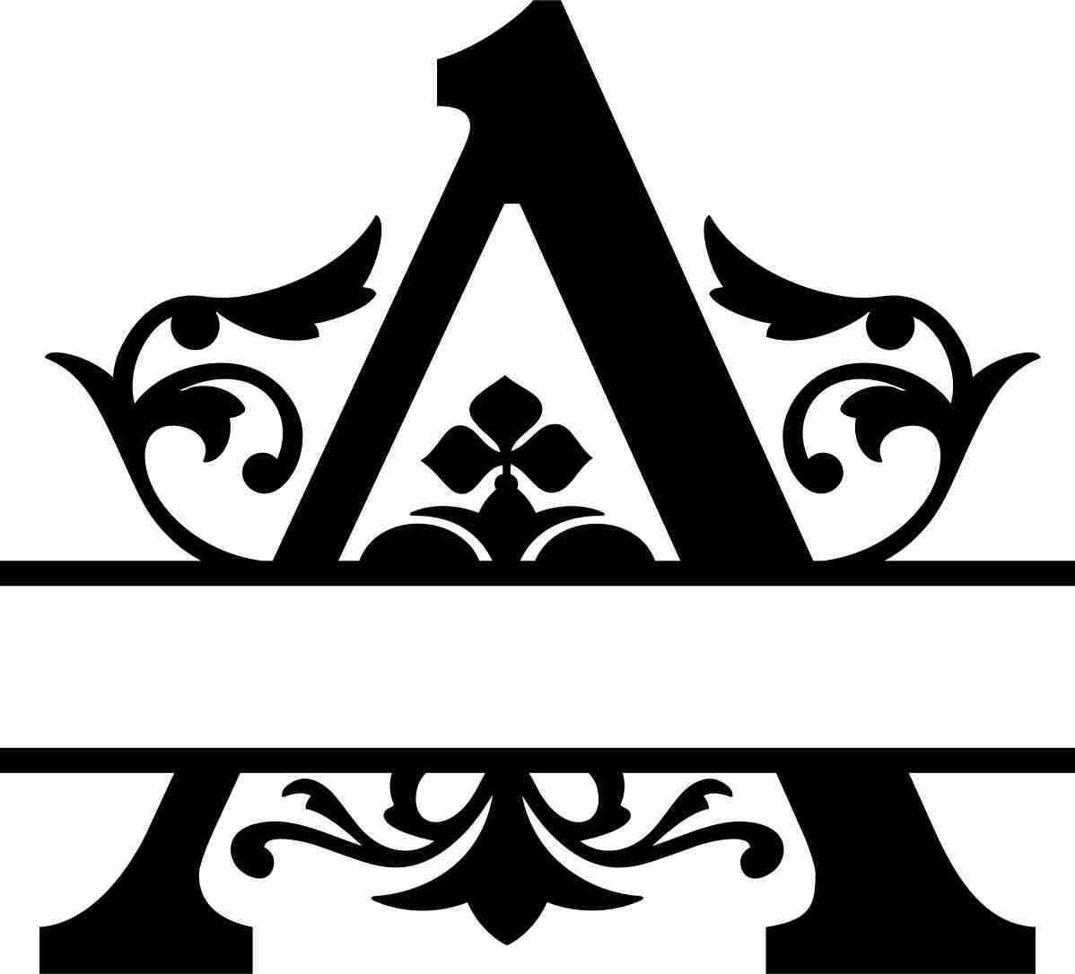 25 Dxf Vectors Split Monogram Letters for Plasma Laser Cut - Etsy Australia