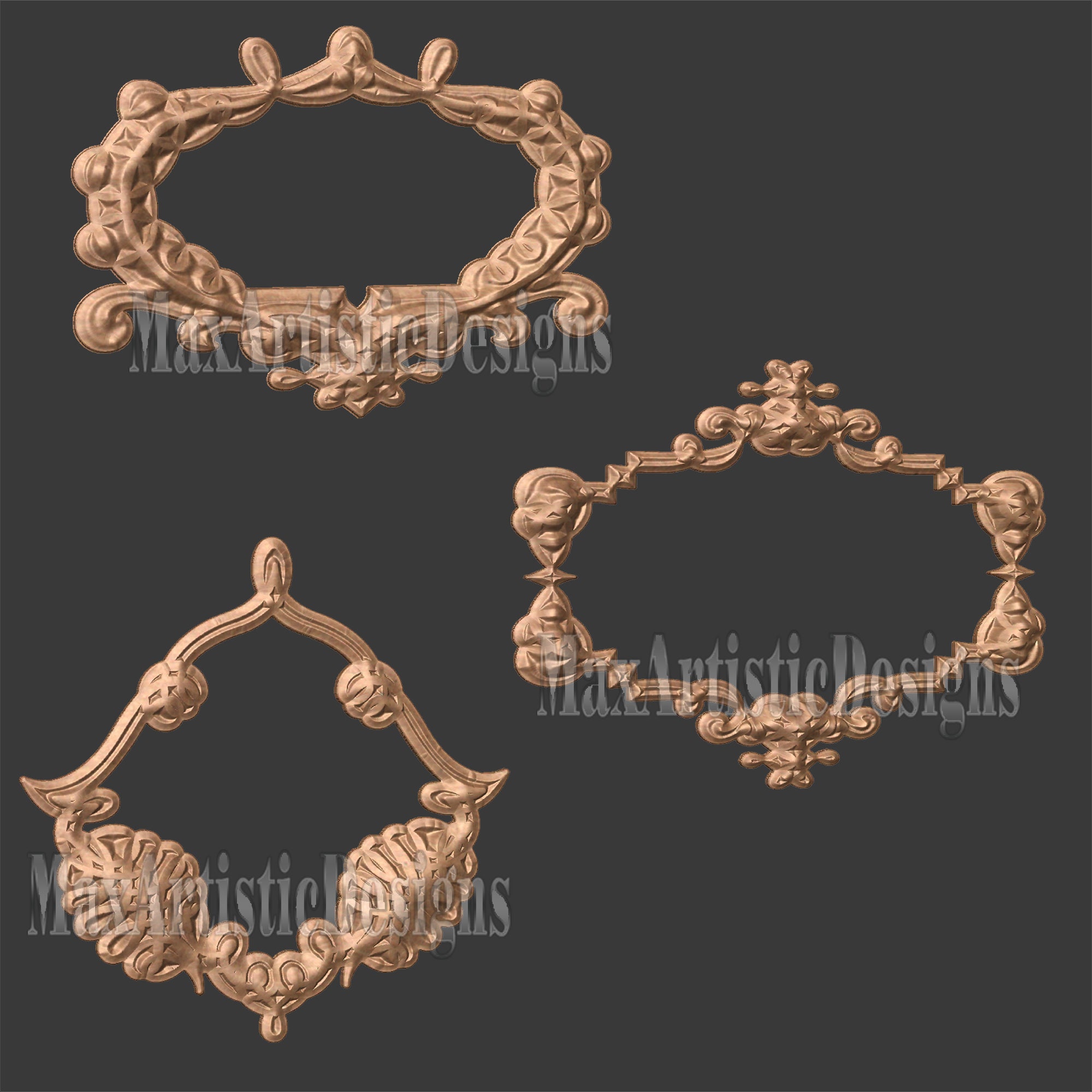 28+ Victorian 3d Stl Portrait Frame Models for CNC Router 3D Printers ...