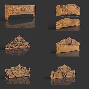 45+ Bed Headboards & Footboards 3d Stl Files for Cnc Routers Engraving ...