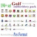 190 Golf Embroidery Design Patterns Ready for Embroidery Machine Pes ...