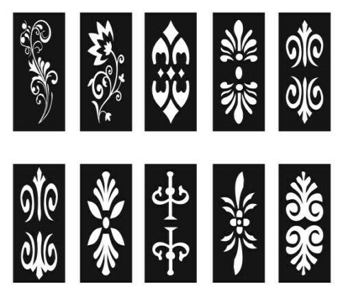 100 CNC Cut Door Vector Panels - Floral, Tree, Frame DXF Designs ...