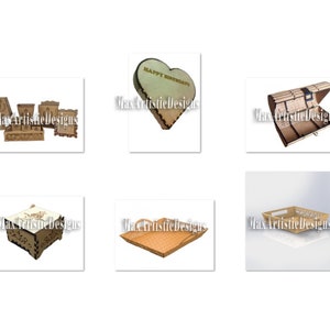190+ Decorative Boxes Pack Laser Cut Vector Dxf Cdr Cnc 3d Files ...