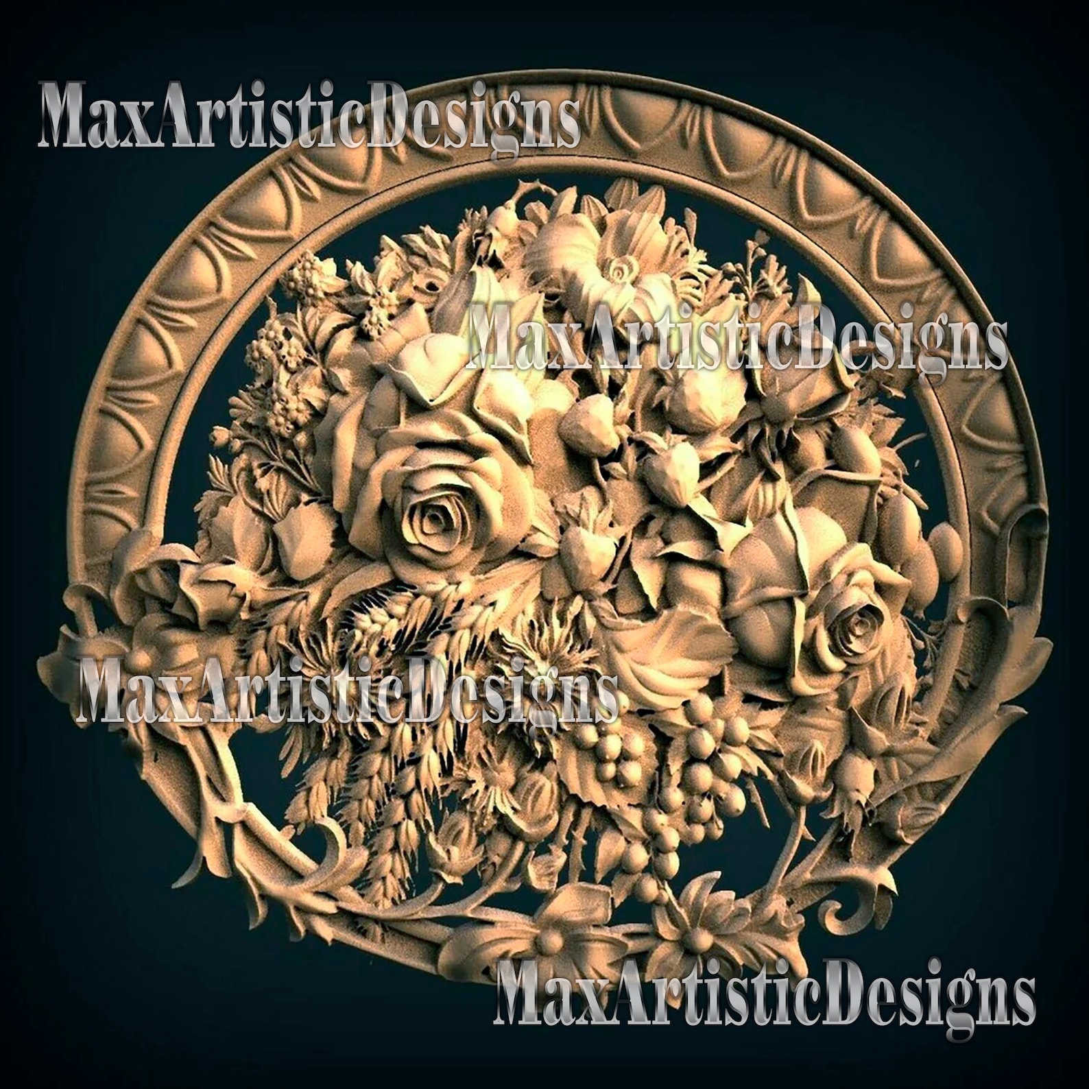 9 Decor Flower 3d STL Model for CNC Router 3D Printer Flower - Etsy