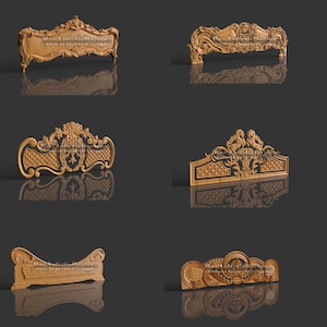 45+ Bed Headboards & Footboards 3d Stl Files for Cnc Routers Engraving ...