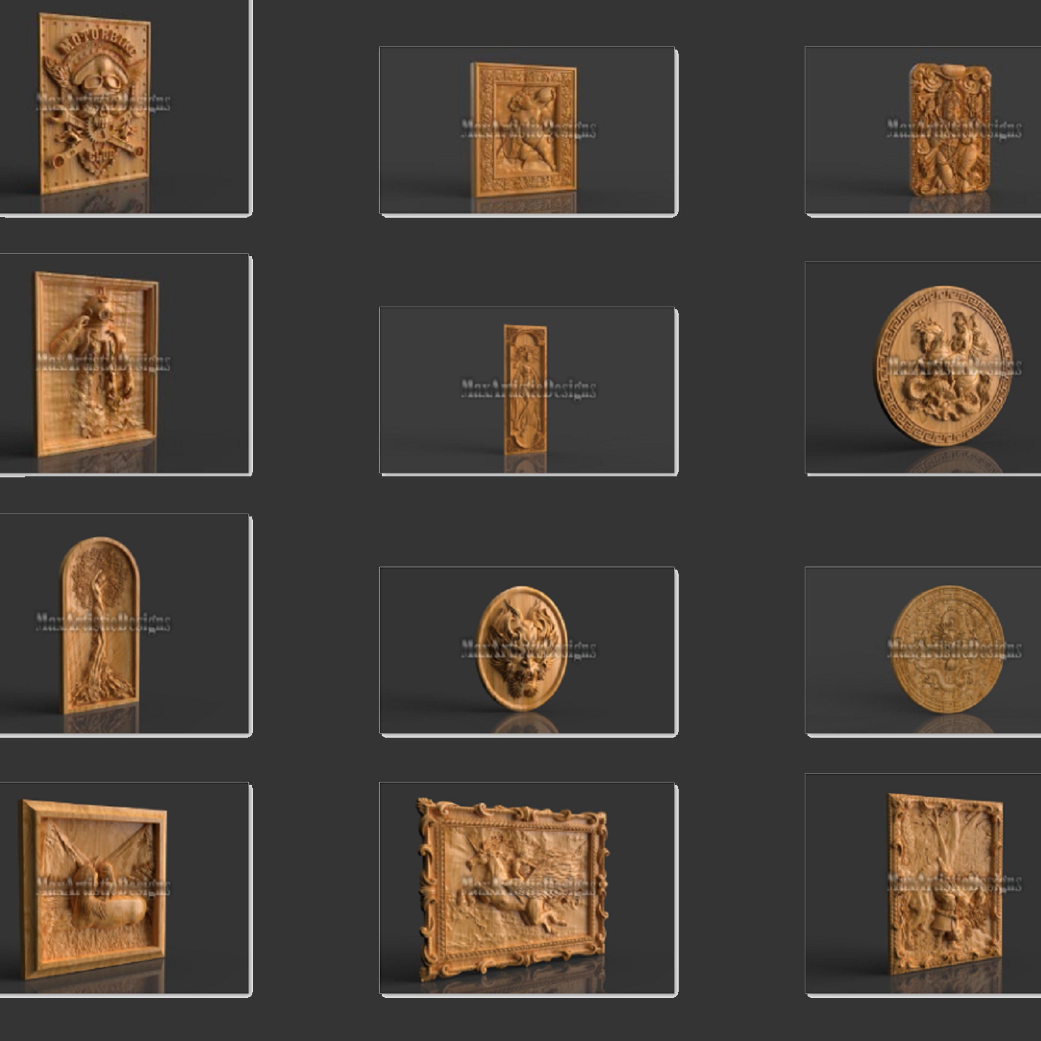 40 Mythology & Fantasy 3d STL Panels for Cnc Routers Engraving ...