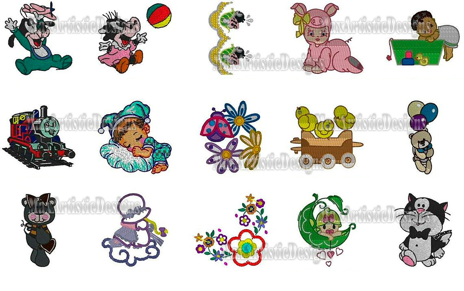 4000 Baby Animal Embroidery Patterns Machine Files in Pes - Etsy