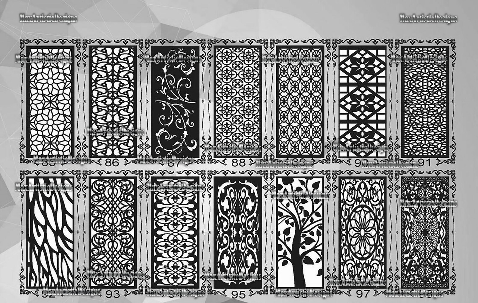 1700 + Pcs Dxf Panels Doors Windows Cnc Vectors Plasma Router Laser Cut ...