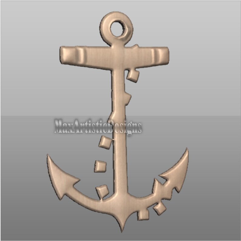 7 Ship Anchors 3d Stl Bas Relief Set for Cnc Router 3d Printing ...