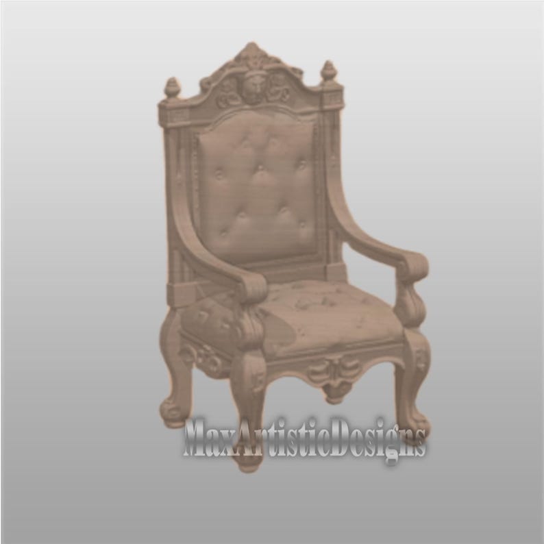 14 Baroque Chair 3D STL Models Set - Miniature Furniture - Download - Etsy