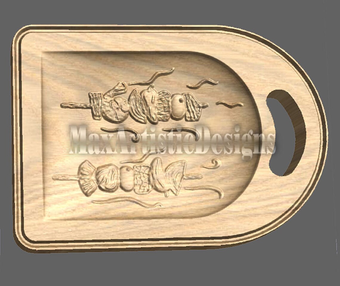 9+ Kitchen Serving Trays 3D STL Models for CNC Router 3D Printer ...