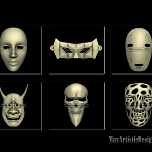 45+ 3d Mask Models STL Relief for CNC Router Machines - Download - Etsy