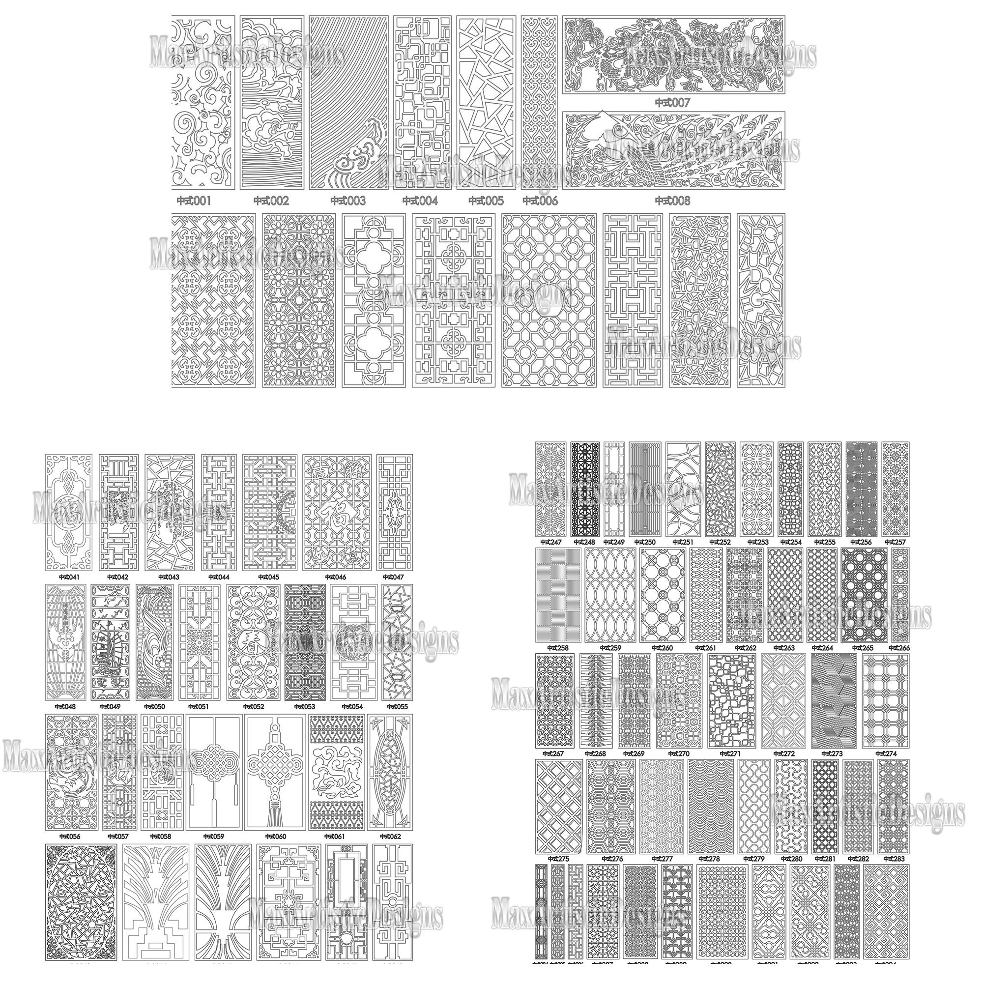2900 + Cnc Vector 3d 2d Panels Decor in Dxf Cdr Pdf Formats for Laser ...
