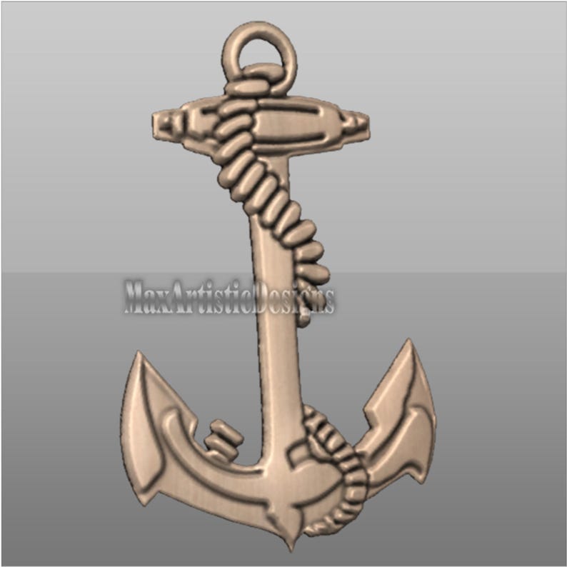 7 Ship Anchors 3d Stl Bas Relief Set for Cnc Router 3d Printing ...