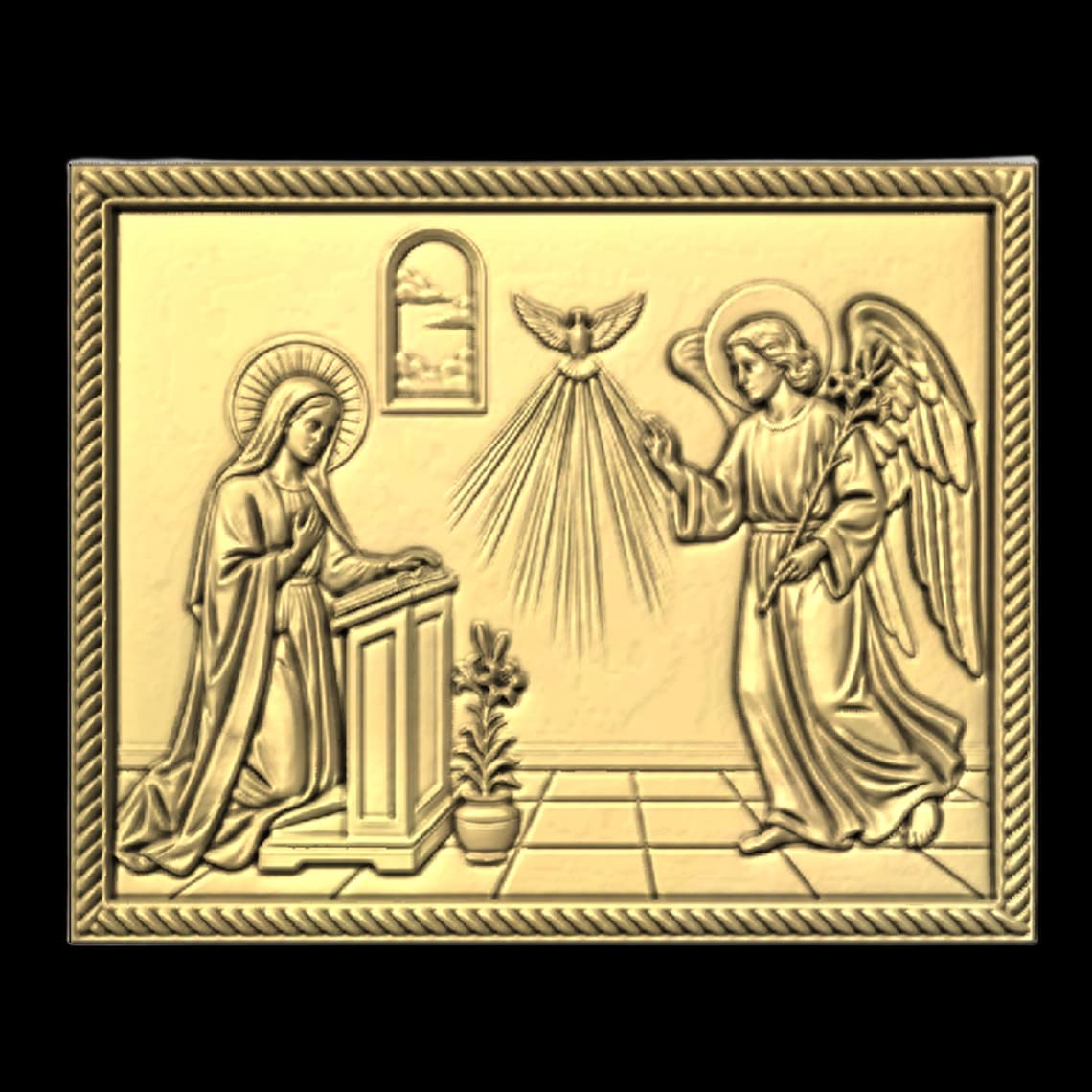 6 Christian Scenes 3d STL Panels for CNC Router Machines Woodworking ...