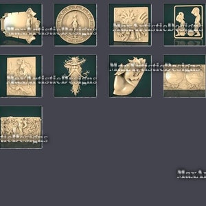210 3d Stl Models Bas-relief Collection for Cnc Relief Machines ...
