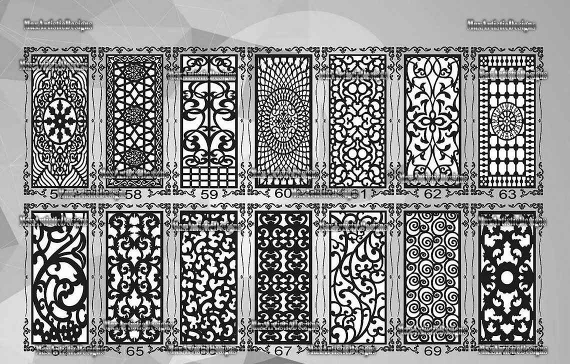 1700 Pcs Dxf Panels Doors Windows Cnc Vectors Plasma Router - Etsy