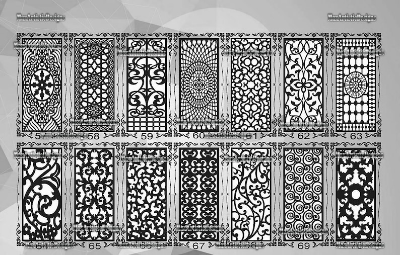 1700 Pcs Dxf Panels Doors Windows Cnc Vectors Plasma Router - Etsy