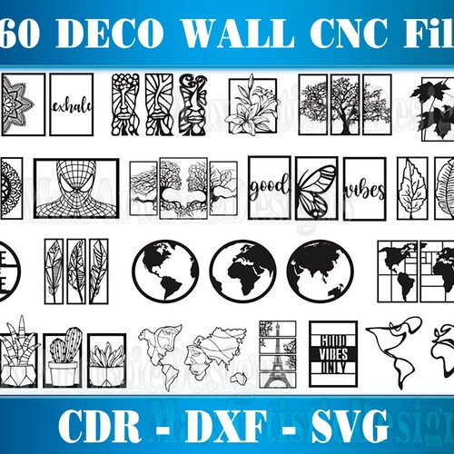 10 Cnc Vector Dxf-cdr Decor Doors Panels for Plasma Laser - Etsy