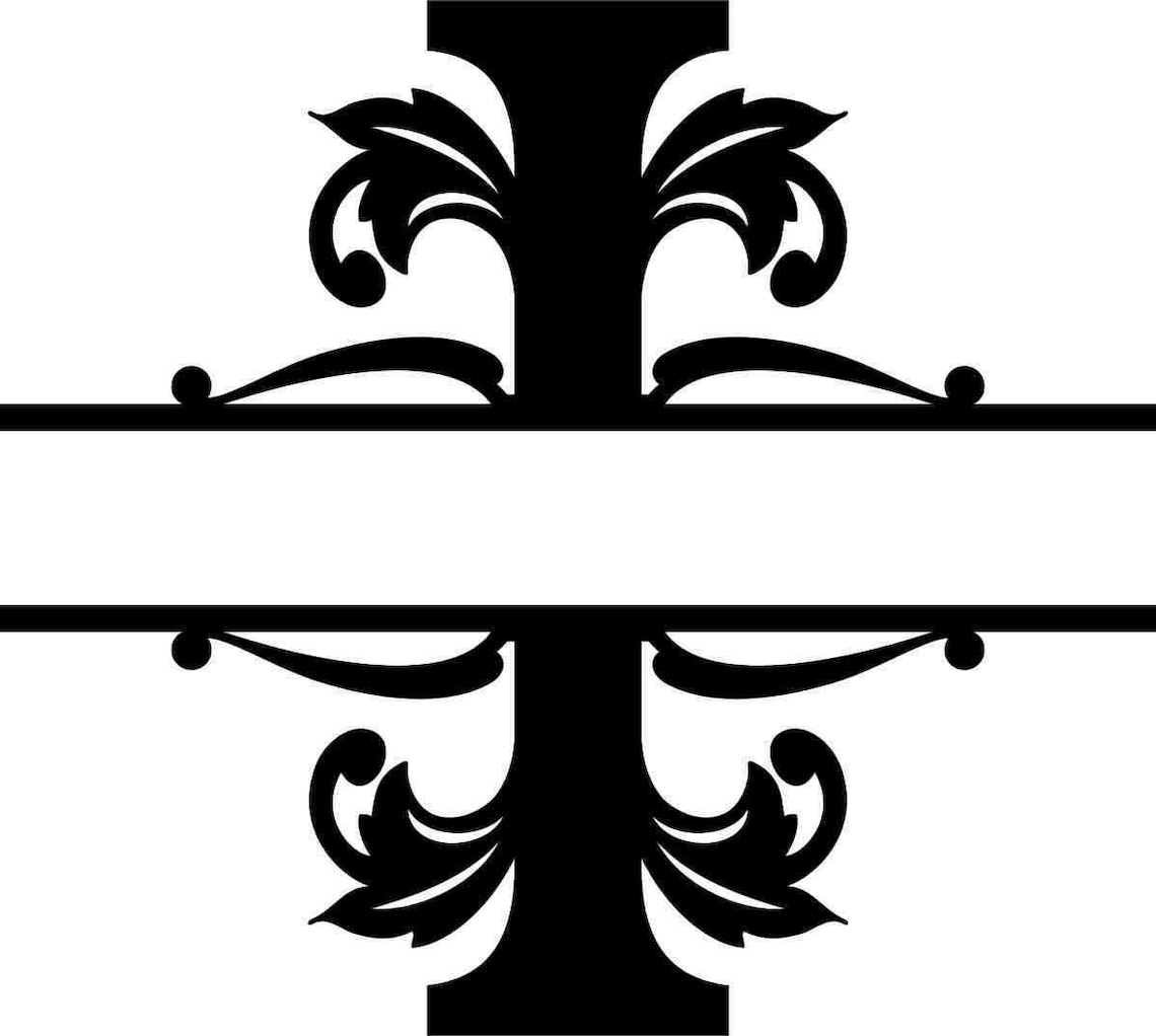 25 Dxf Vectors Split Monogram Letters for Plasma Laser Cut - Etsy Canada