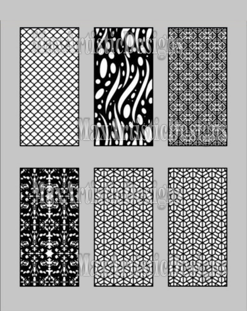 55 Dxf Cdr Files Art Panels Many Shapes for Cnc Plasma Laser - Etsy