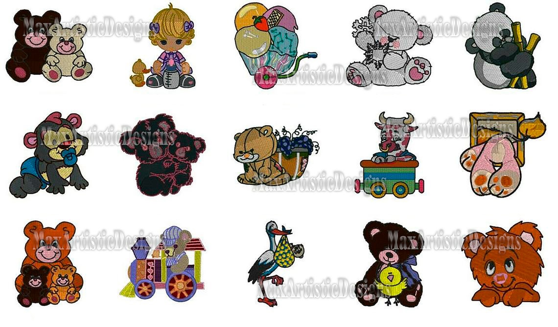 4000 Baby Animal Embroidery Patterns Machine Files in Pes - Etsy