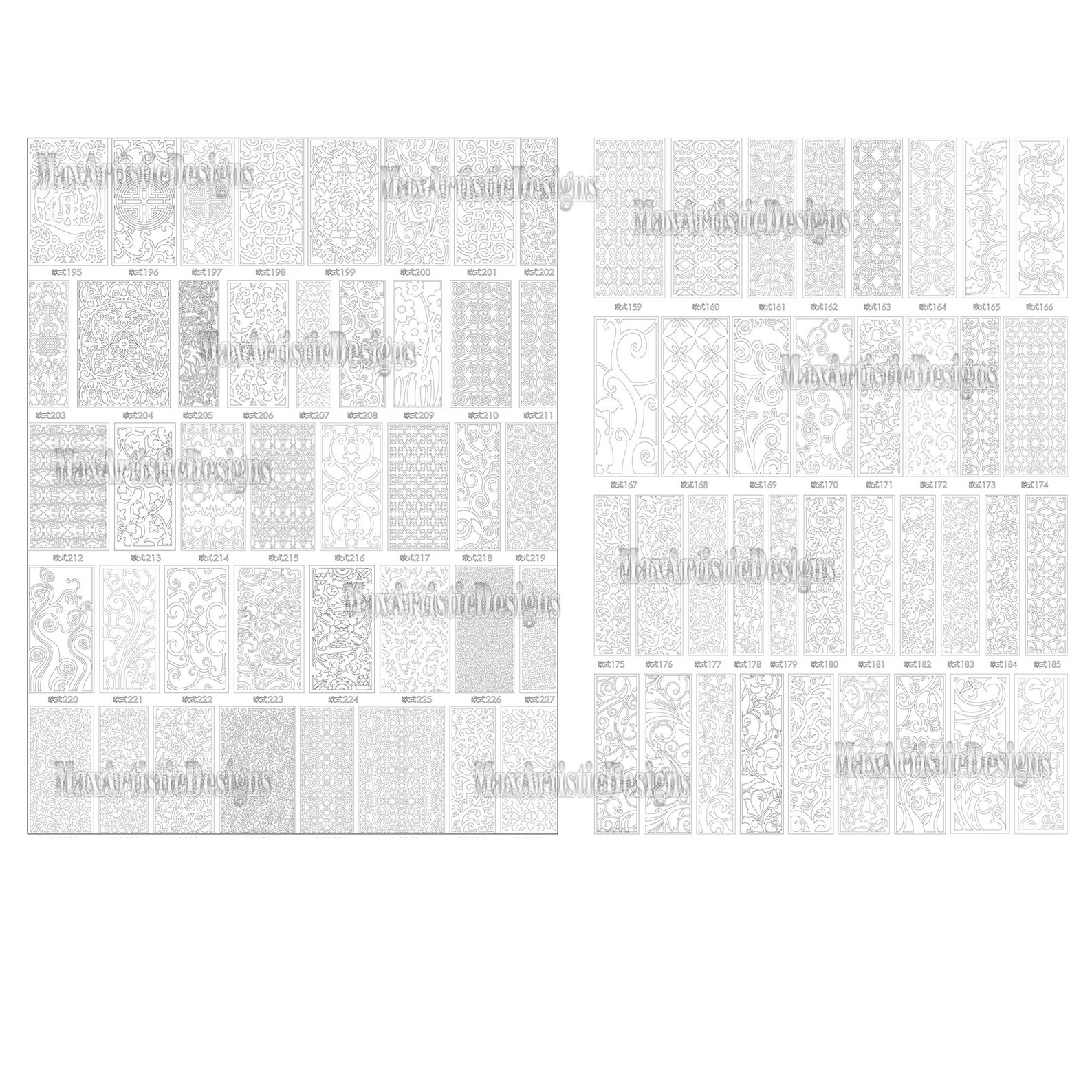 2900 + Cnc Vector 3d 2d Panels Decor in Dxf Cdr Pdf Formats for Laser ...