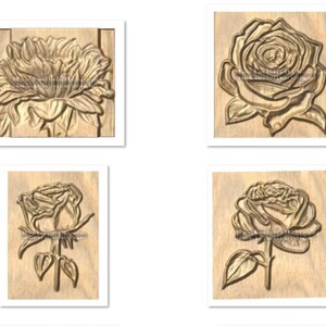 26+ 3d Stl Flowers and Roses Mini Panels Single Pieces for Cnc Router ...
