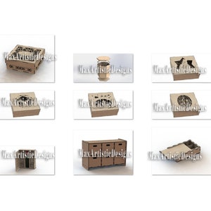 190+ Decorative Boxes Pack Laser Cut Vector Dxf Cdr Cnc 3d Files ...