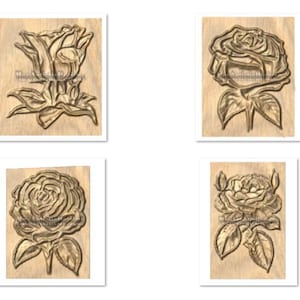 26+ 3d Stl Flowers and Roses Mini Panels Single Pieces for Cnc Router ...