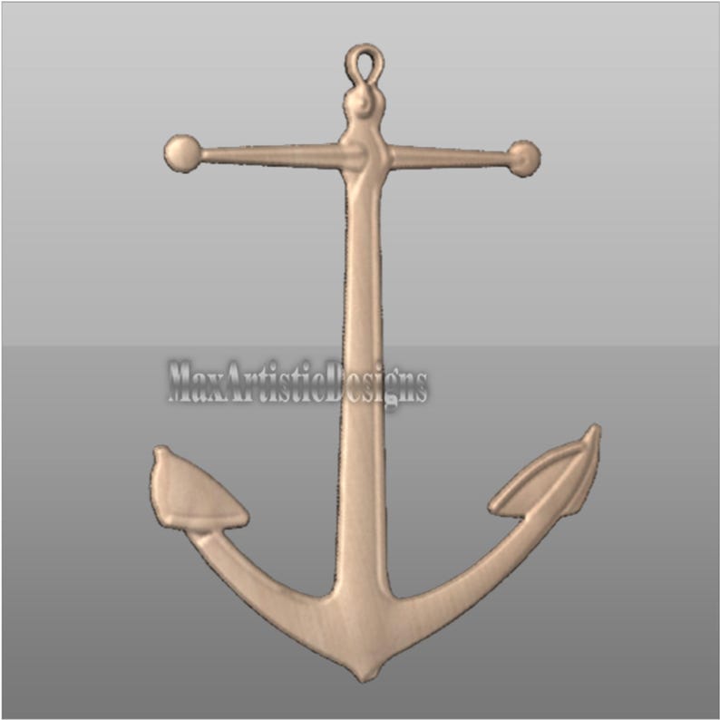 7 Ship Anchors 3d Stl Bas Relief Set for Cnc Router 3d Printing ...