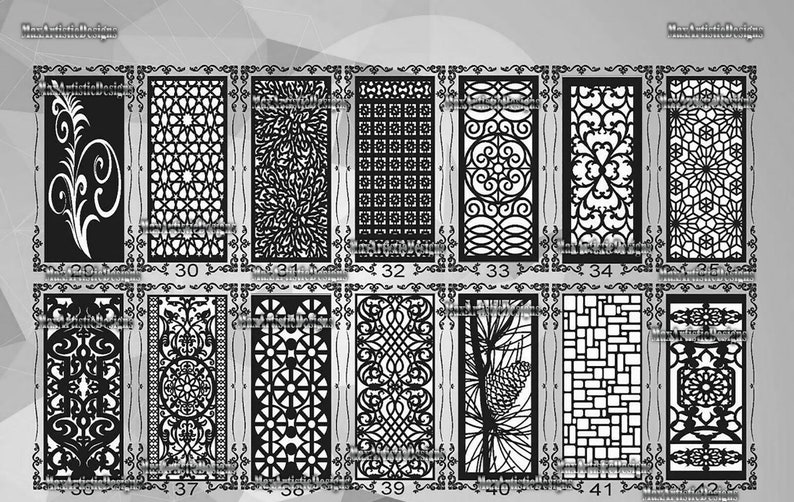 1700 Pcs Dxf Panels Doors Windows Cnc Vectors Plasma Router - Etsy