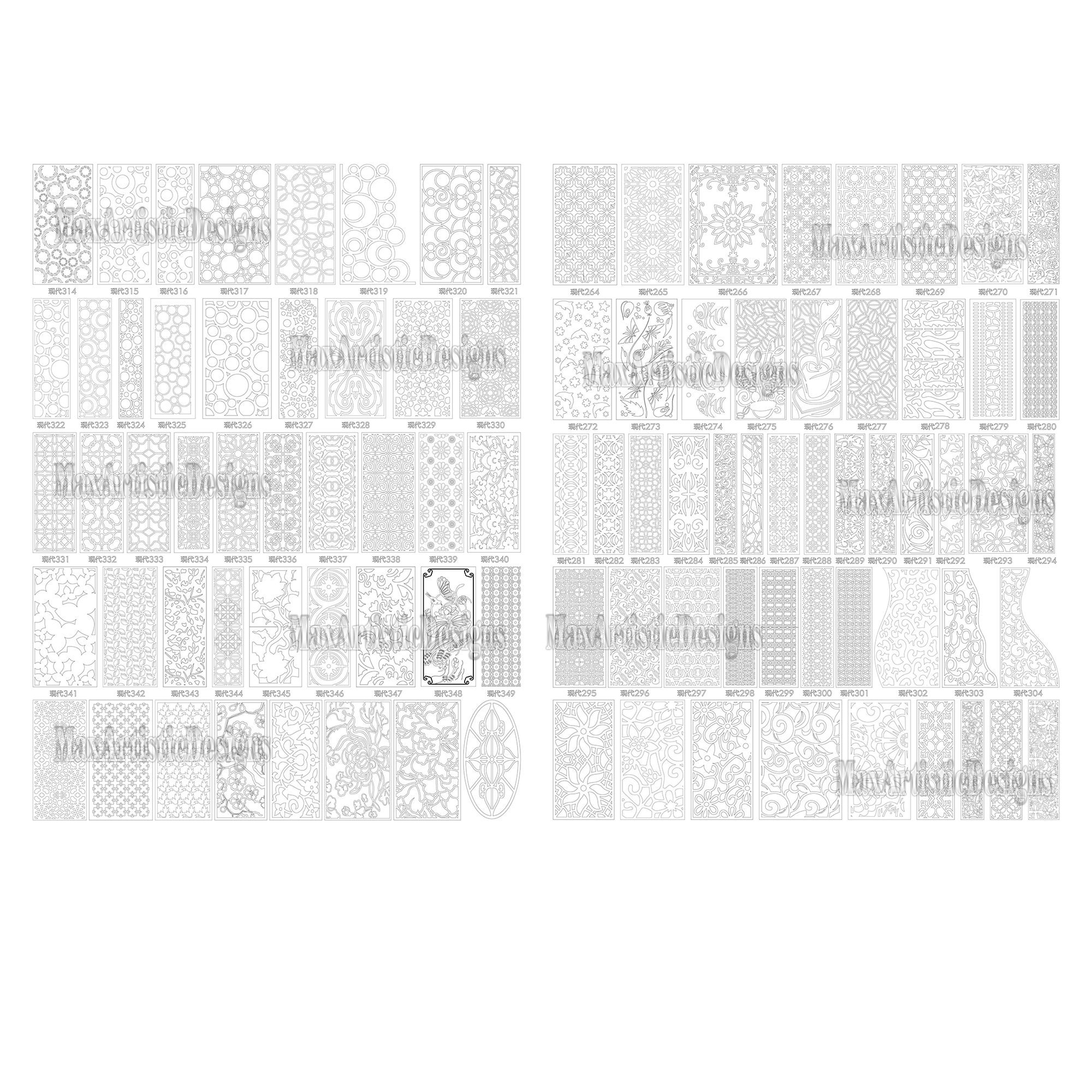 2900 + Cnc Vector 3d 2d Panels Decor in Dxf Cdr Pdf Formats for Laser ...