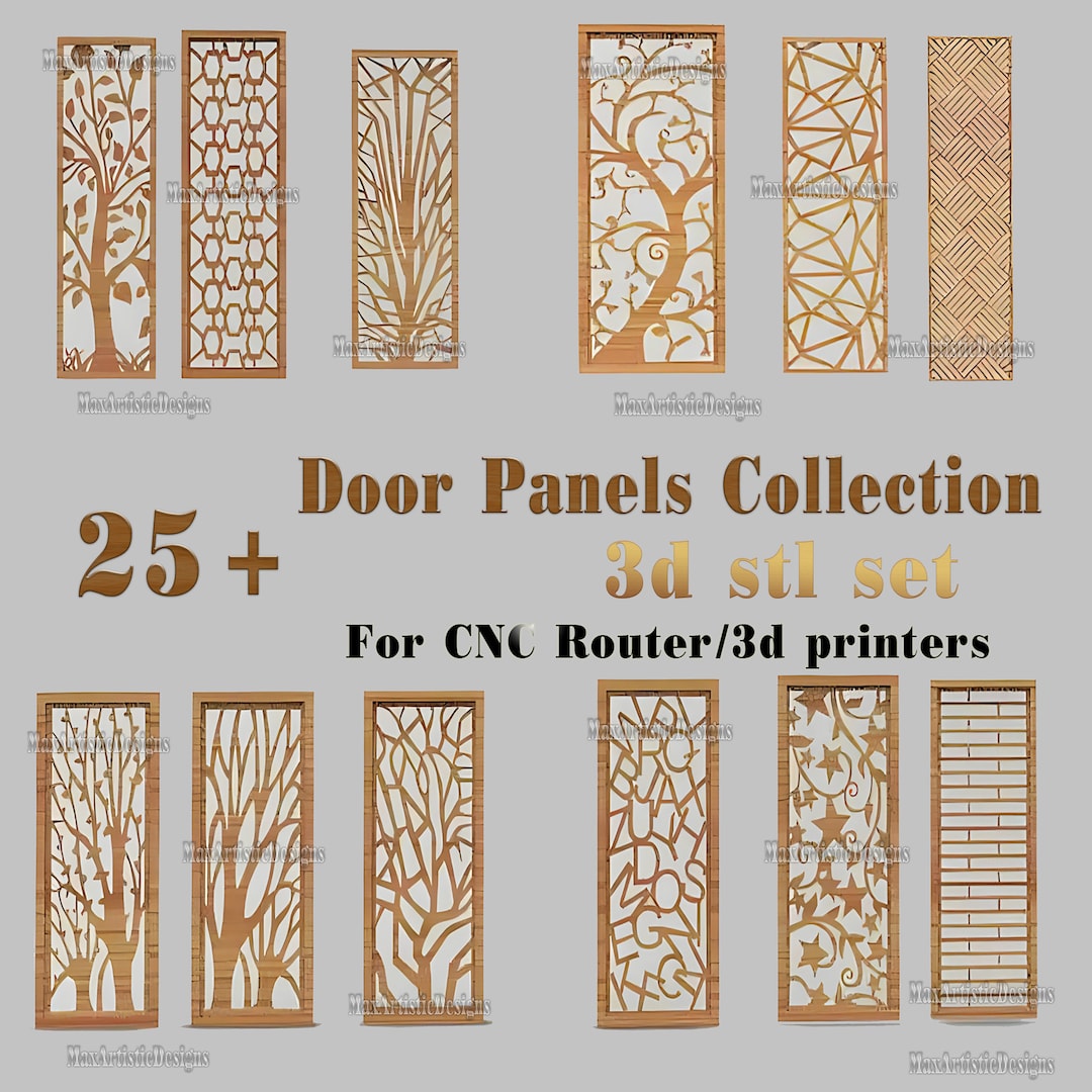 25+ 3d Stl Wall Panels Door Decor for Cnc Router 3d Printers - Download - Etsy