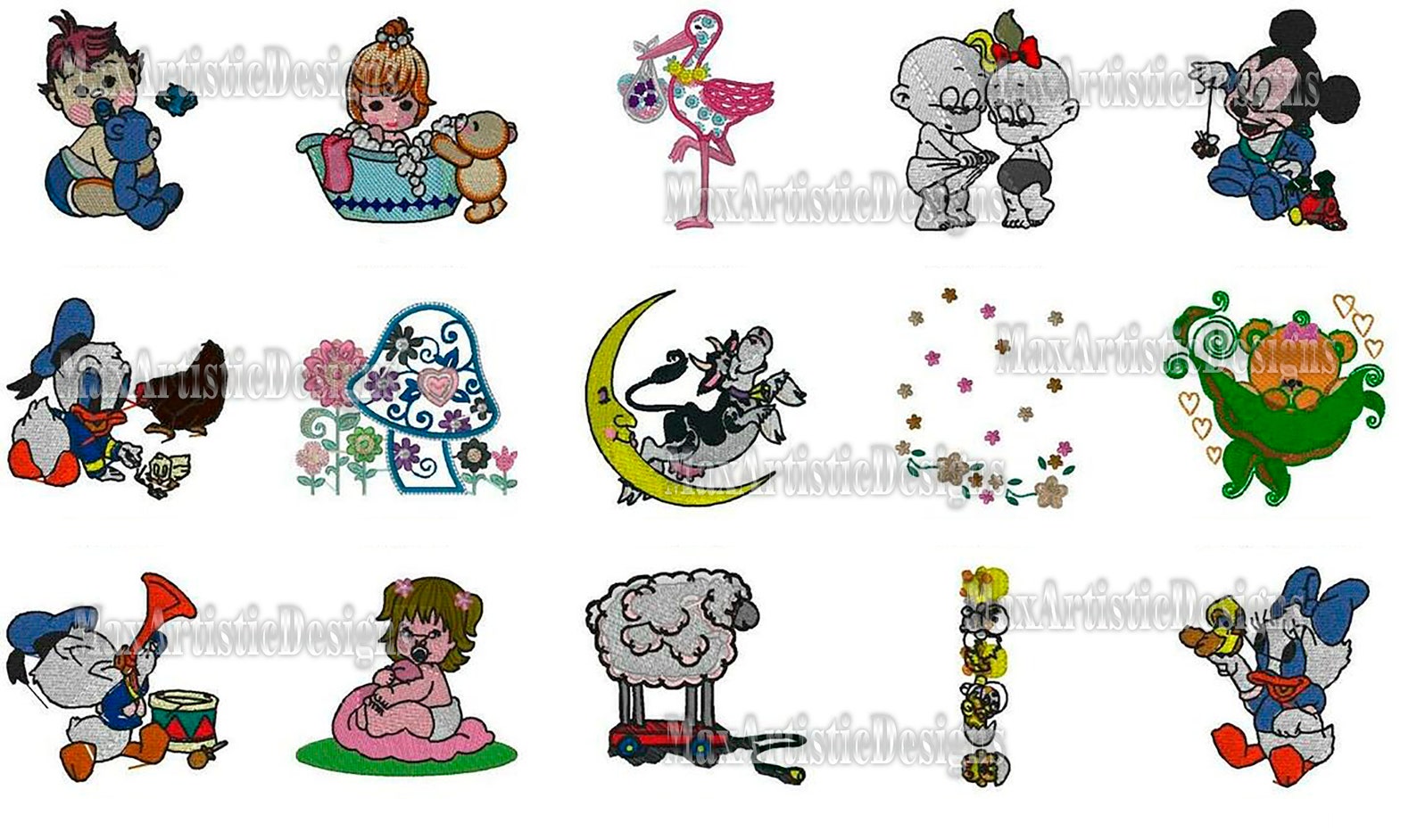 4000 Baby Animal Embroidery Patterns Machine Files in Pes - Etsy