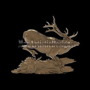 10+ Deer 3d Stl Panels Bass Relief Models for Cnc Router Woodworking ...