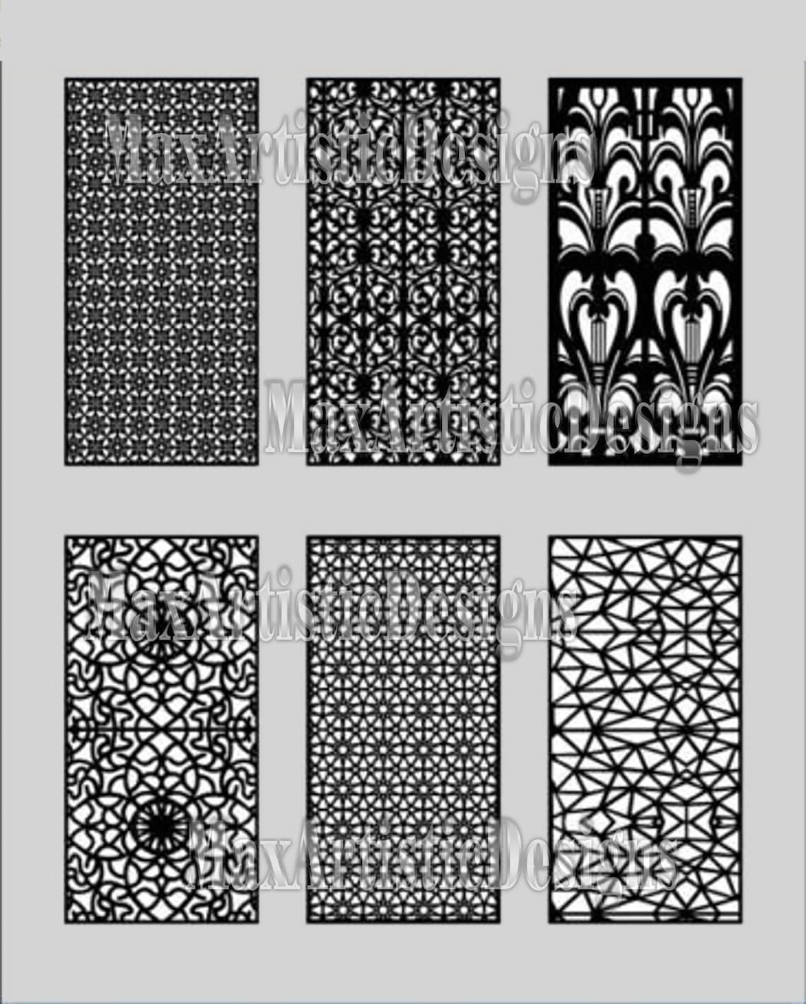 55 Dxf Cdr Files Art Panels Many Shapes for Cnc Plasma Laser - Etsy